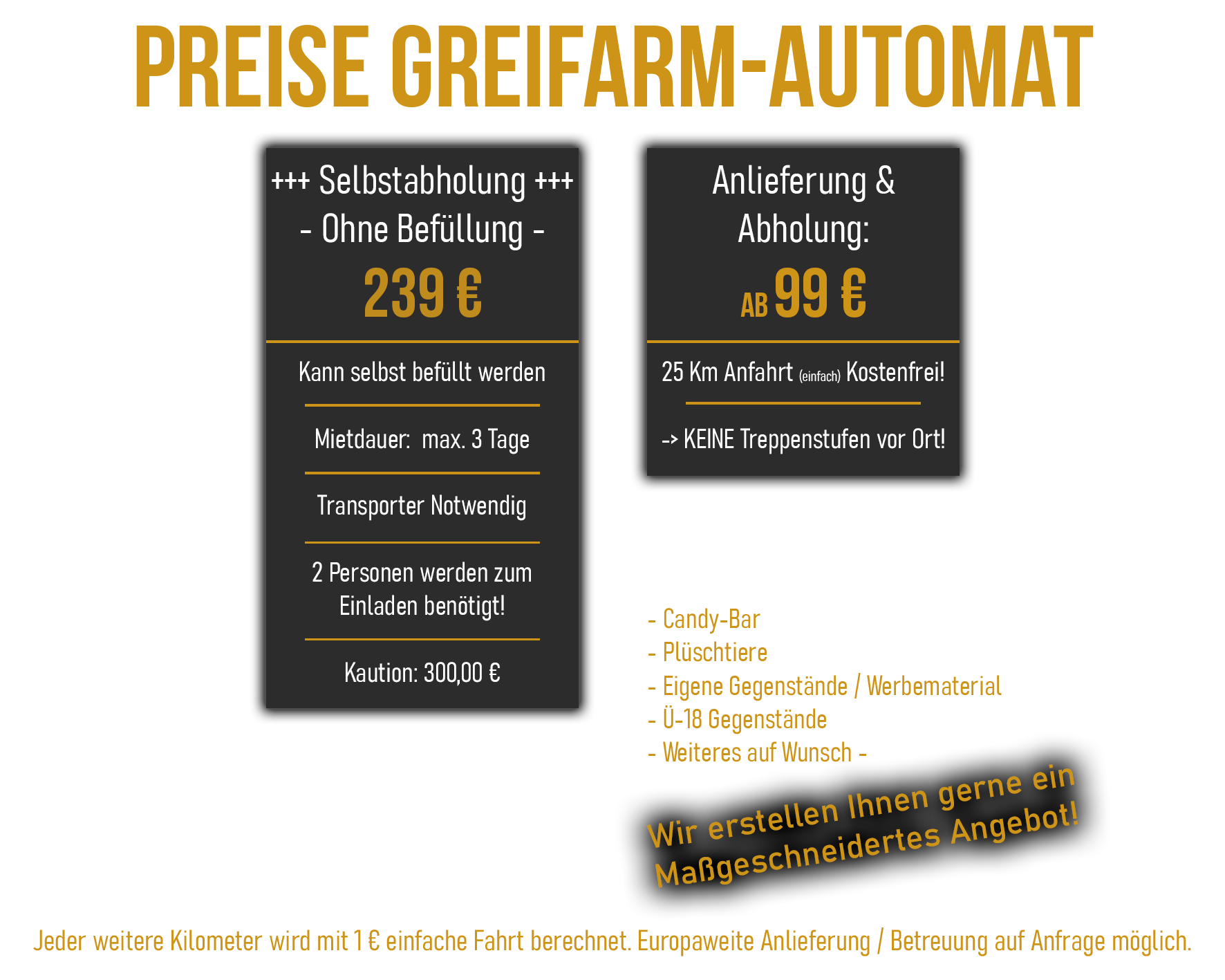 - NEU: Greifarmautomat Groß